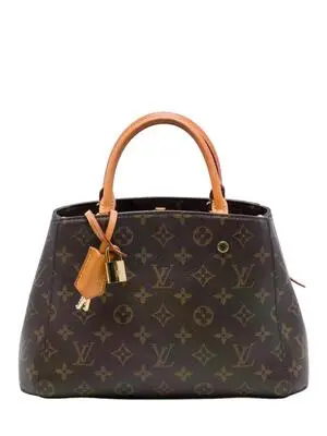 LOUIS VUITTON 2017 Monogram Montaigne Bb Satchel - Brown