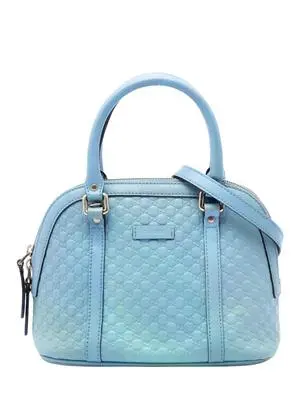 Gucci 2016-2026 Mini Microguccissima Dome Satchel - Blue