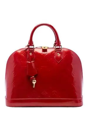 LOUIS VUITTON 2013 Monogram Vernis Alma Pm Handbag - Red