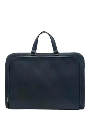 Prada Saffiano Leather Business Bag - Blue