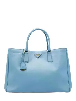 Prada 2010-2026 Large Saffiano Lux Galleria Tote Bag - Blue