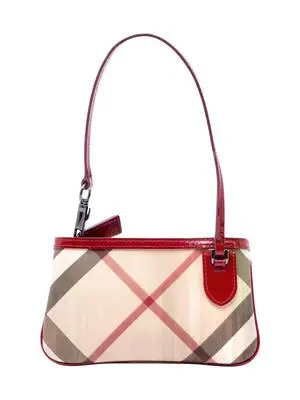 Burberry 2000-2017 Supernova Check Canvas Shoulder Bag - Neutrals