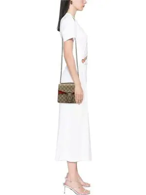 Gucci 2016-2026 Small Gg Supreme Dionysus Crossbody Bag - Neutrals