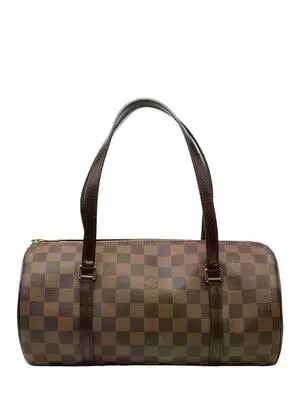 LOUIS VUITTON Damier Ebene Papillon 30 Handbag - Brown