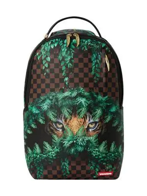 SPRAYGROUND Backpack With Tiger And Foliage Motif - Multicolor