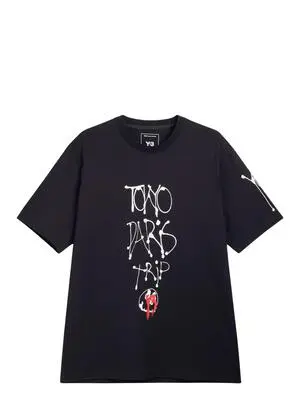 YOHJI YAMAMOTO POUR HOMME X Adidas City Gfx Short-sleeve Tee - Black
