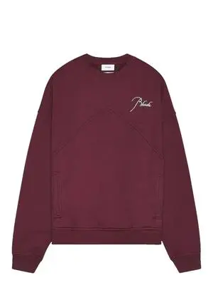 Rhude Quarter Zip Sweatshirt - Red