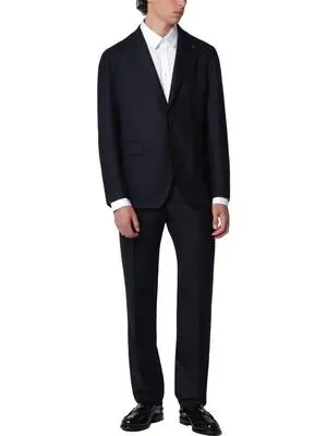 Tagliatore Single-breasted Wool Suit - Blue