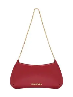 Jacquemus Le Bisou Chaine Patent Leather Bag - Red