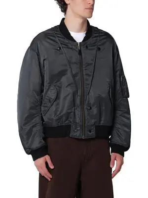 MAISON MARGIELA Dark Reversible Bomber Jacket - Grey