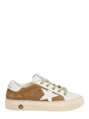 Bonpoint X Golden Goose May Leather Sneakers - Beige