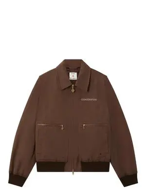 Casablanca Monogram Cotton Blouson Shirt Jacket - Darkbrown
