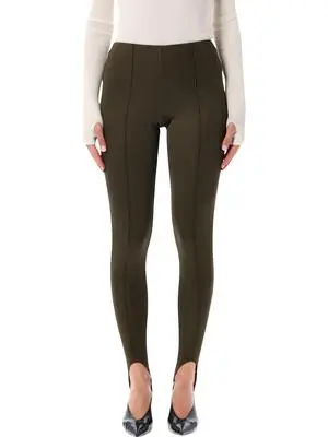 THE FRANKIE SHOP High-waisted Stirrup Trousers - Verde