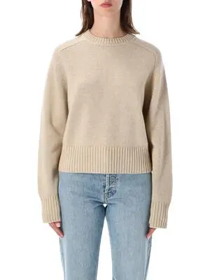 Extreme Cashmere Heavyweight Cashmere Crewneck Sweater - Beige