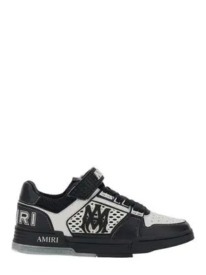 Amiri AMIRI Perforated Leather Sneakers With Hook-and-Loop Closure Nero