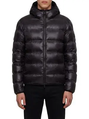 Moncler Guadiana Quilted Down Jacket With Hood - Black