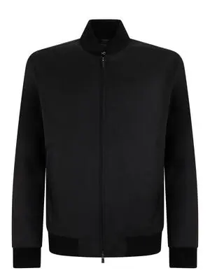 BOSS BOSS Wool Blend Zip Front Bomber Jacket
