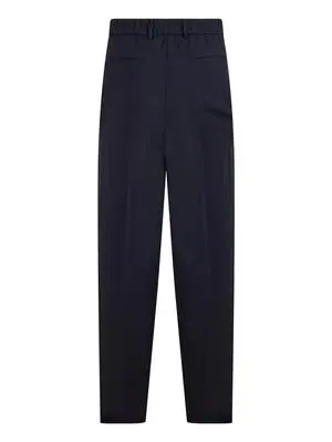 BOSS Tapered Wool Trousers - Blue