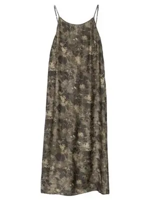 UMA WANG Anaya Printed Midi Dress - Green