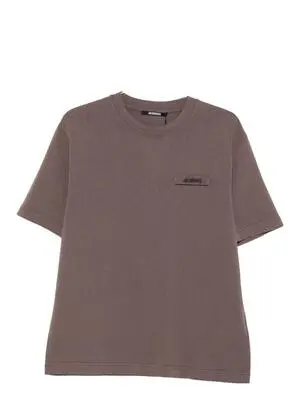 Jacquemus Logo Cotton T-shirt - Brown