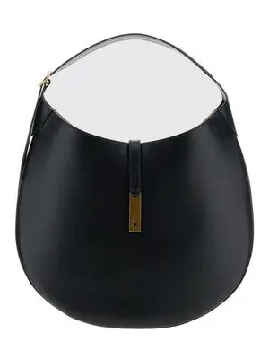 Polo Ralph Lauren Smooth Cowhide Leather Shoulder Bag - Black