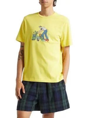 JW Anderson Gardener Graphic T-shirt - Lemon