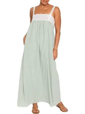 PETAL & PUP Darlington Maxi Dress - Green