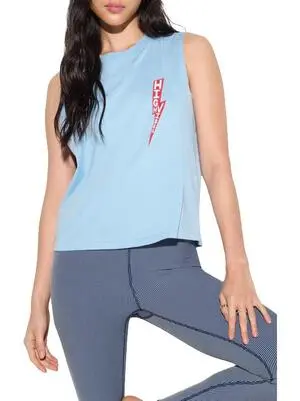 Spiritual Gangster High Light Vibe Muscle Tank - Blue Mist