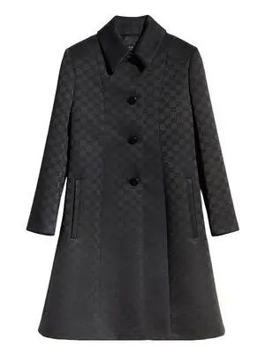 GUCCI Gucci GG Viscose Jacquard Single-Breasted Coat