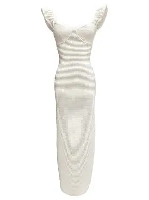 DIANA MOYA ATELIER Marlowe Column Dress - White