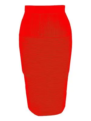 DIANA MOYA ATELIER Morgan Pencil Skirt - Red