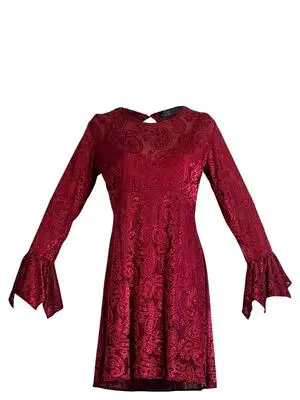 JENNAFER GRACE Jill Mini Dress In Carnelian Kiss - Red