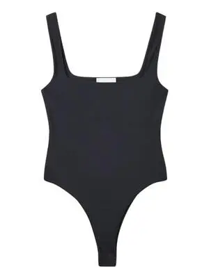DĀL THE LABEL Essential Bodysuit With Square Neckline - Black