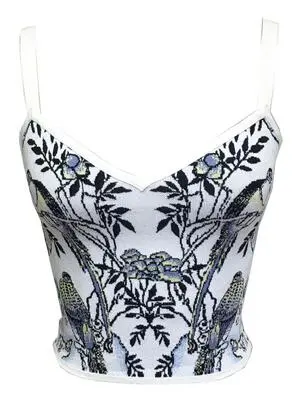 DIANA MOYA ATELIER Anna Bird Jacquard Top