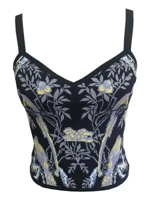 DIANA MOYA ATELIER Diana Moya Atelier Jacquard Bird Print Top
