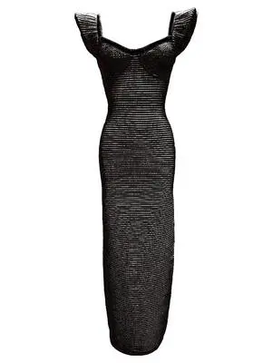 DIANA MOYA ATELIER Marlowe Column Dress - Black
