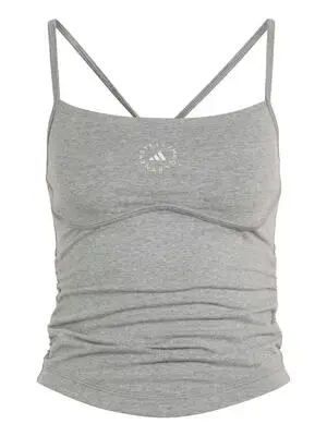 Stella McCartney Adidas Studio Spaghetti Crop Top - Grey