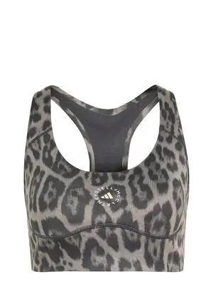 Stella McCartney Adidas Power Impact Medium-support Training Bra - Grey