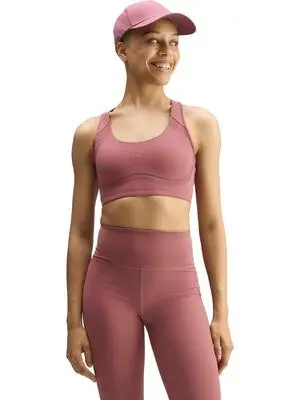 Stella McCartney Adidas Power Impact Medium-support Training Bra - Maroon