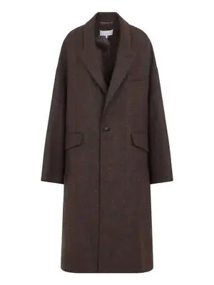MAISON MARGIELA Maison Margiela Oversized Wool Wrap Coat