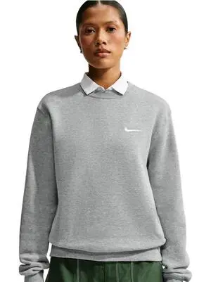 Nike Studio Fleece Medium Weight Crew - Grey