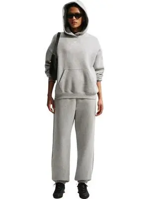 Nike Studio Fleece High-rise Oversized Cuffed Pants - Grey