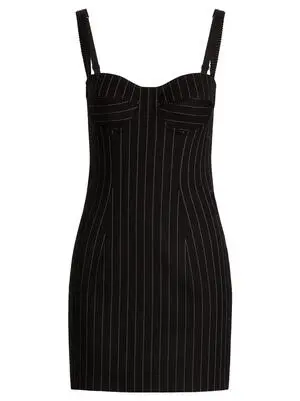 DOLCE & GABBANA Dolce & Gabbana Pinstripe Wool Dress