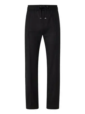 Dolce & Gabbana Sartoriale Straight-leg Wool-blend Trousers - Black