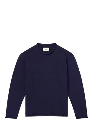 Folk Slouch Wool-blend Sweater - Blue