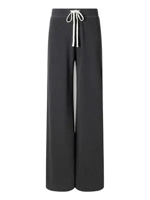 JAMES PERSE Cotton Wide-leg Track Pants - Gray