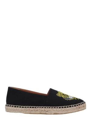 Kenzo Embroidered Tiger Espadrilles - Black