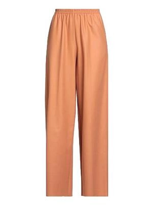 FORTE_FORTE Wide Leg Wool Blend Flannel Pants - Mandarin