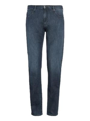 Emporio Armani Skinny Fit Jeans In Dark Wash - Blue