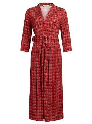 SIYU Midi Dress Size Viscose, Elastane - Red
